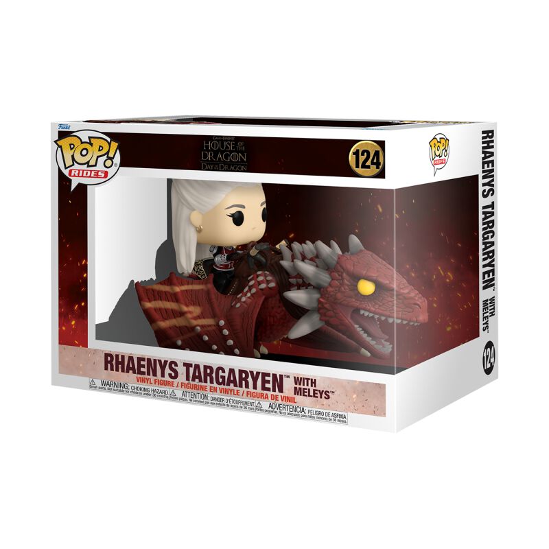 Rhaenys Targaryen with Meleys (Pop! Rides Deluxe) Vinyl Figurine 124 ...
