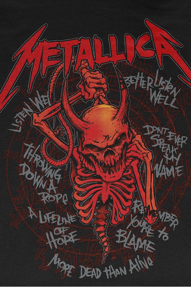 Skull Screaming Red 72 Seasons | Metallica Luvtröja | EMP