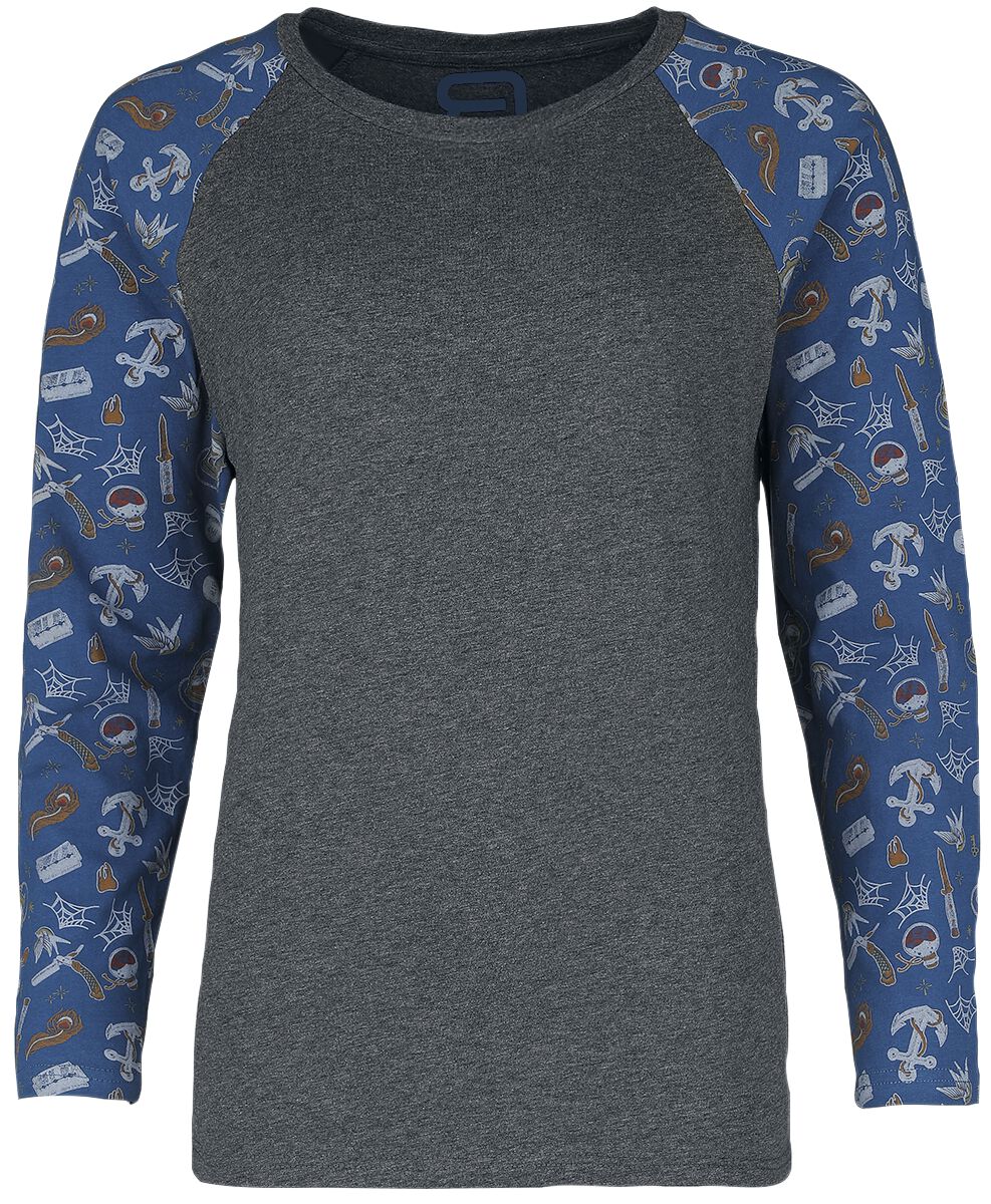 Långärmad raglantröja med old school-motiv | RED by EMP Långärmad tröja ...