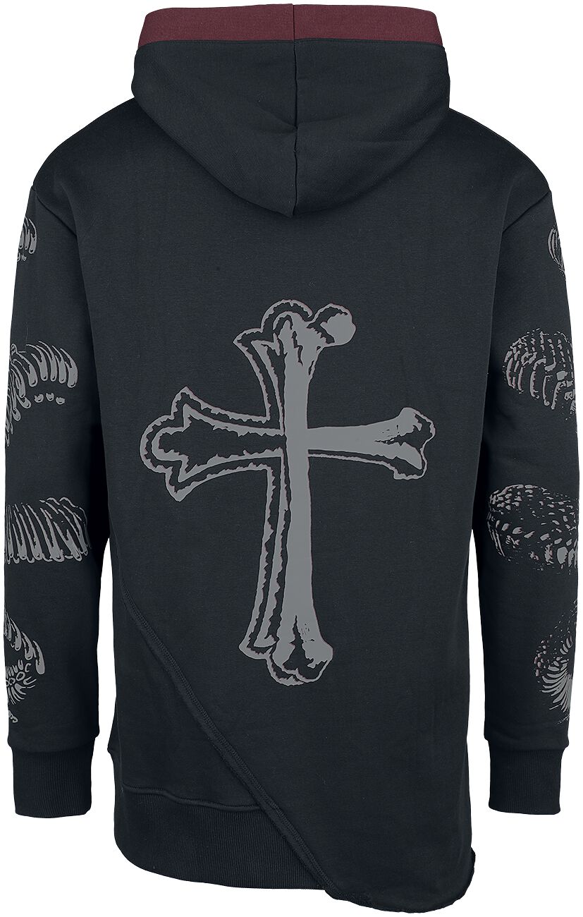 Huvtröja med ormtryck | Black Premium by EMP Luvtröja | EMP