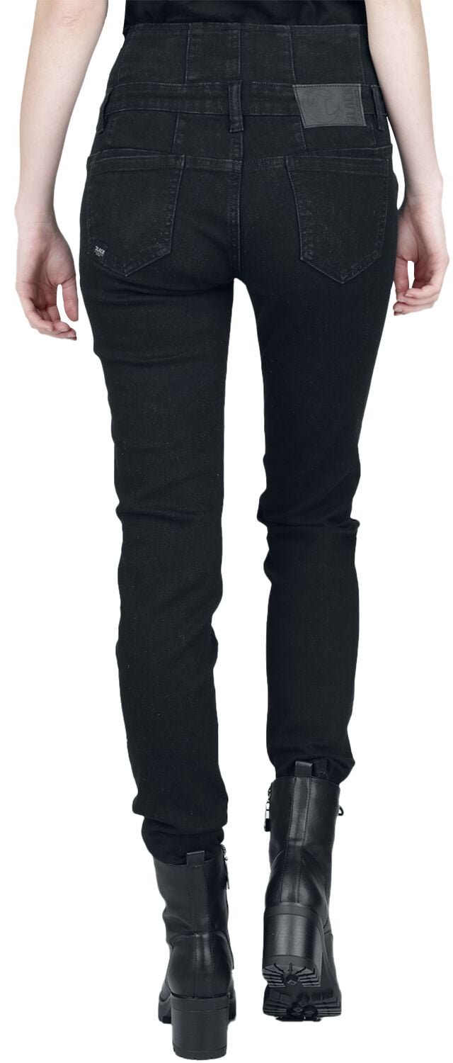 Double Button Placket Jeans | Black Premium by EMP Tygbyxor | EMP