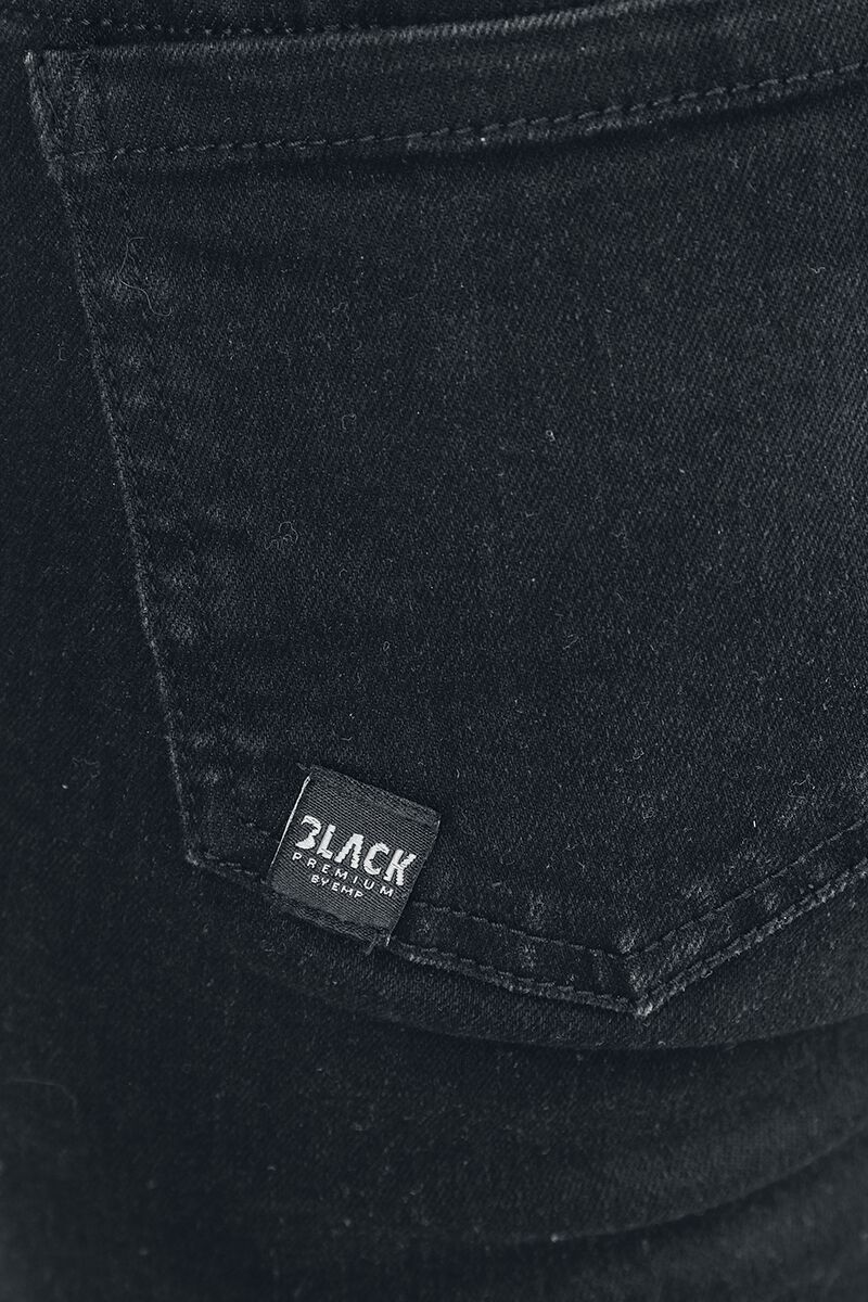 Double Button Placket Jeans | Black Premium by EMP Tygbyxor | EMP