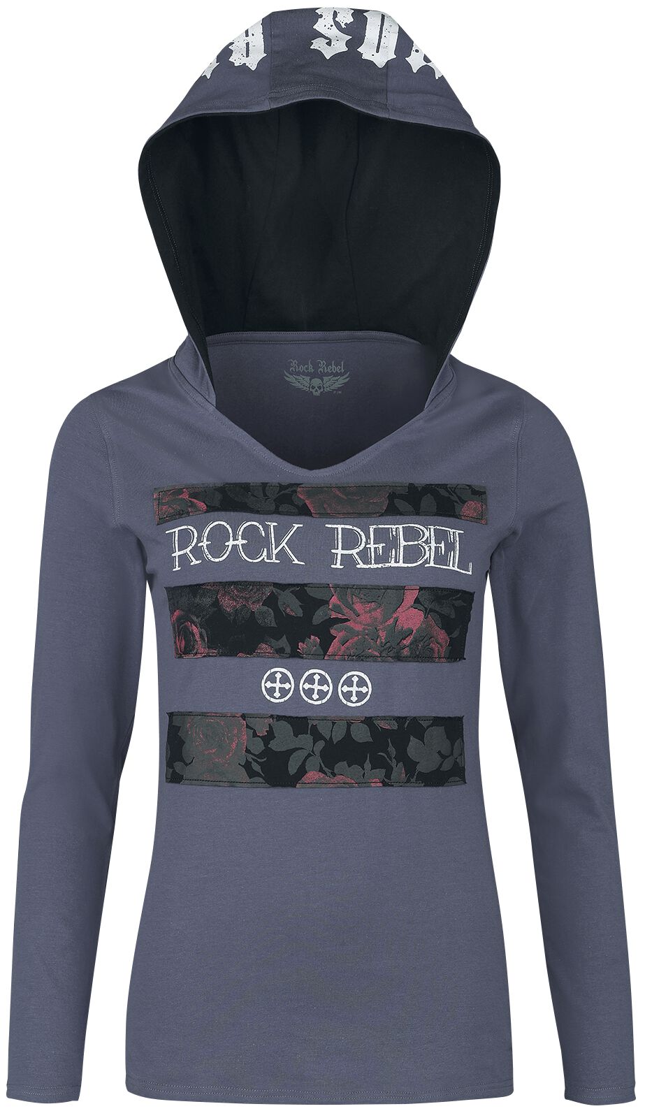 Långärmad tröja med huva | Rock Rebel by EMP Långärmad tröja | EMP